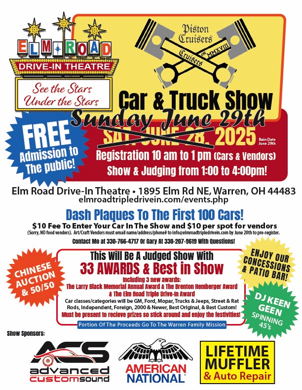 Elm Road Drive-In Theatre: Welcome